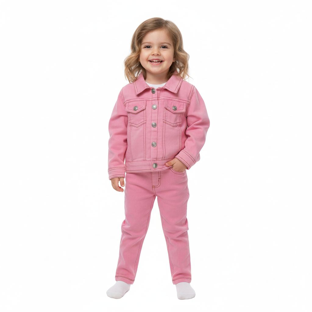 JACKET SET KNITED DINIM CANDY PINK – Little Genius pk